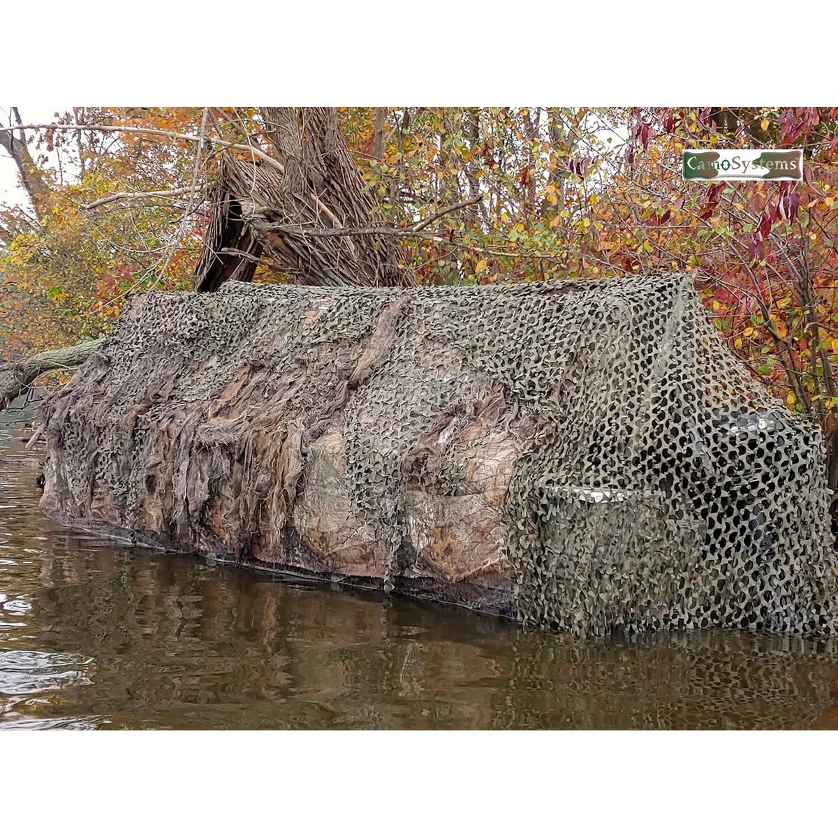 Camo Systems Premium Boat Blind Side Cover 14'-16' Green/Brown | Mack's ...